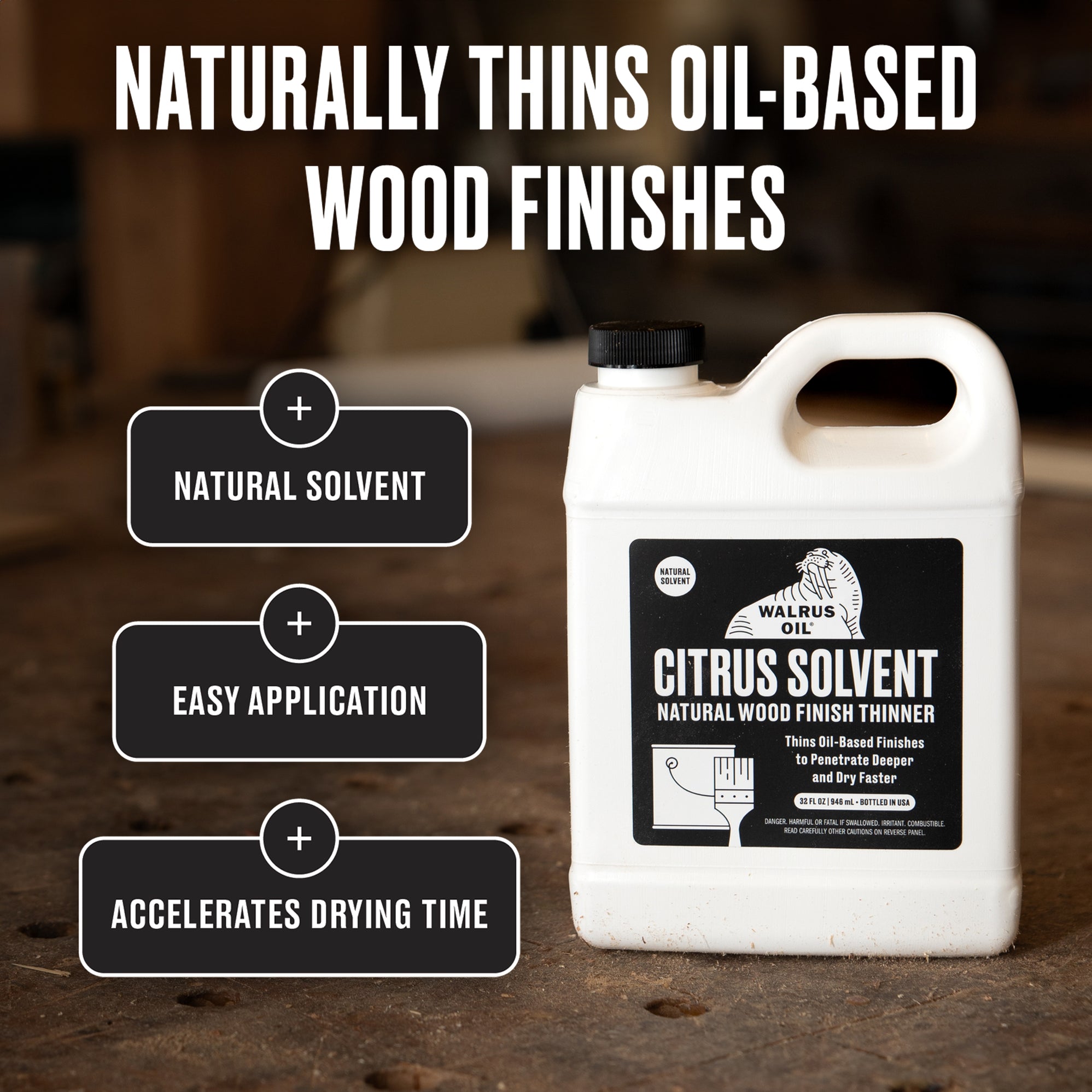 Citrus Solvent - Natural, Food-Contact Safe– Walrus Oil